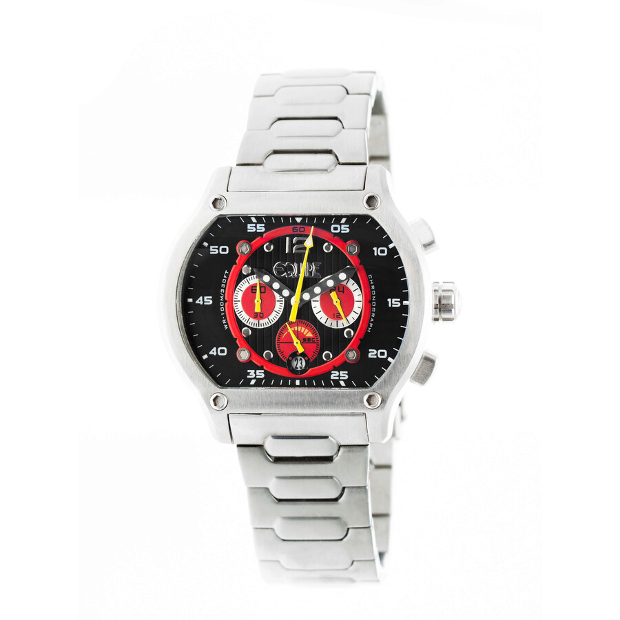 Equipe Dash Chronograph Black Dial Stainless Steel Men's Watch E709 ...