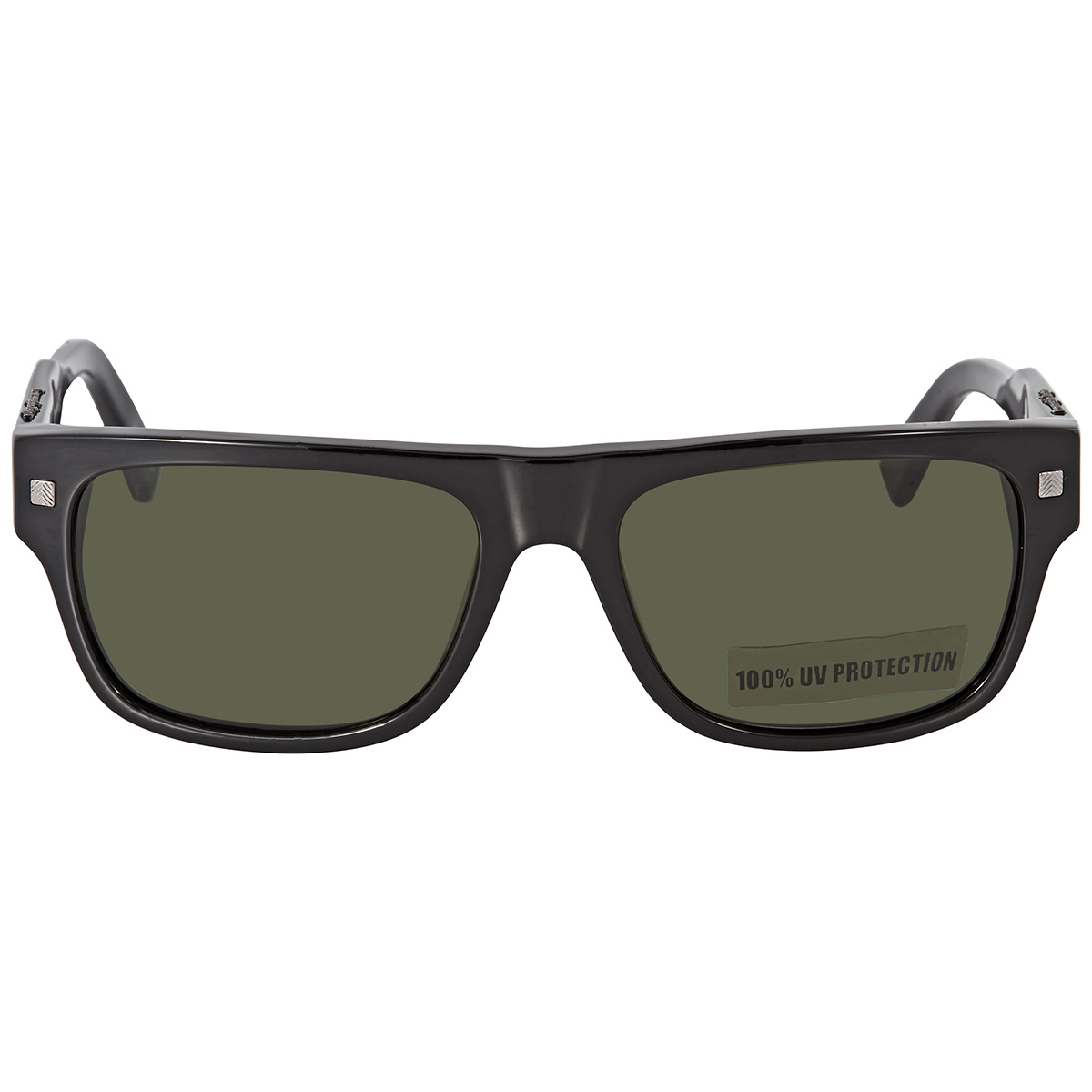 Zegna Ermenegildo Zegna Green Rectangular Men's Sunglasses EZ0088 01N ...