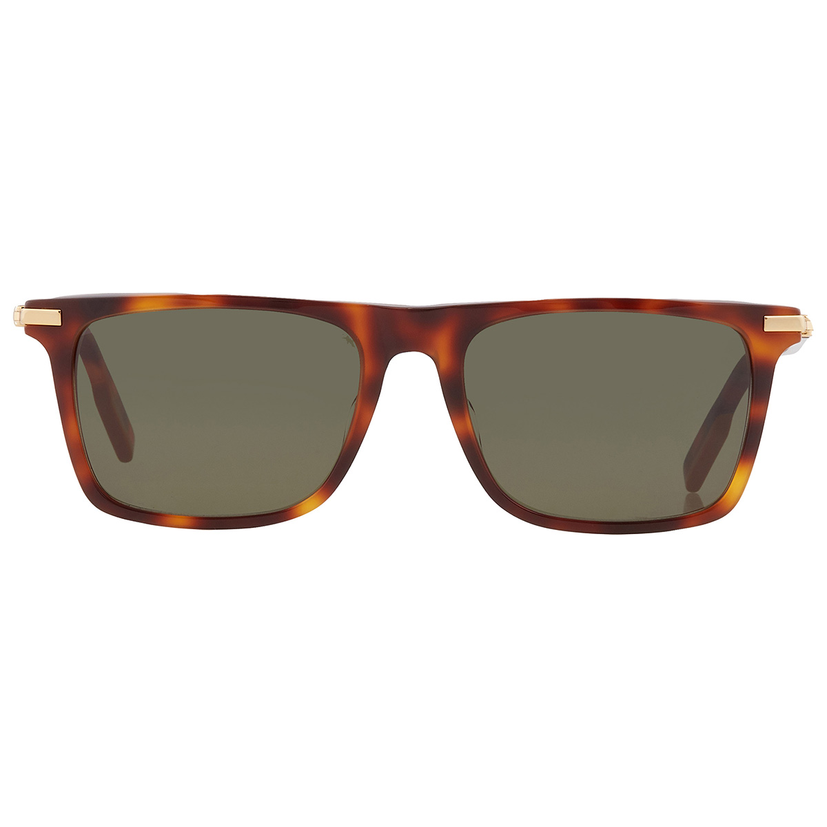 Zegna Ermenegildo Zegna Green Rectangular Men's Sunglasses EZ0204 52N ...