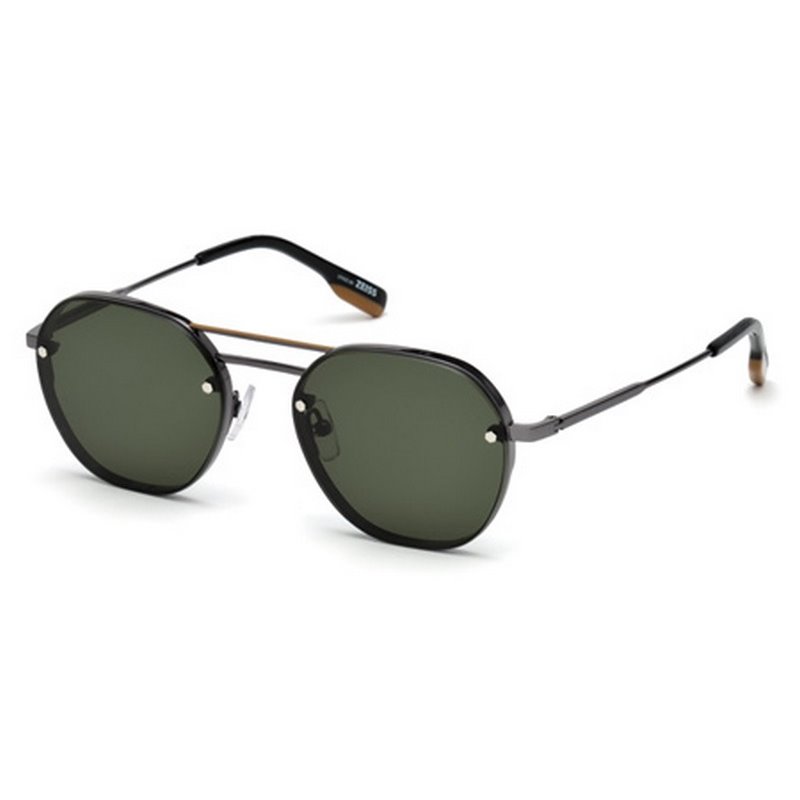 Zegna Ermenegildo Zegna Green Round Men's Sunglasses EZ0105 08N 53 ...