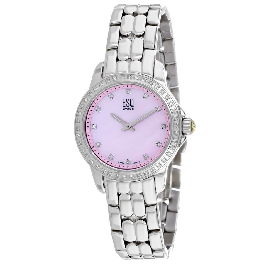Esq By Movado Luxe Pink Dial Ladies Watch 7101251 - Esq By Movado, Luxe ...