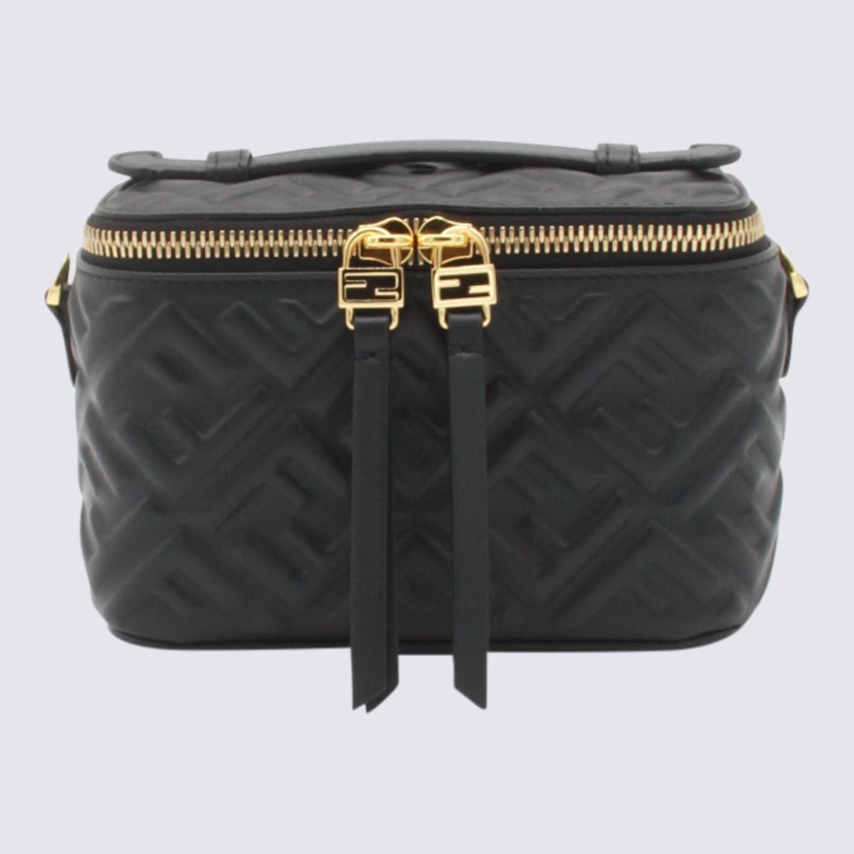 Fendi Black Leather Vanity Top Handle Bag 8BS108AAJD_F0KUR ...