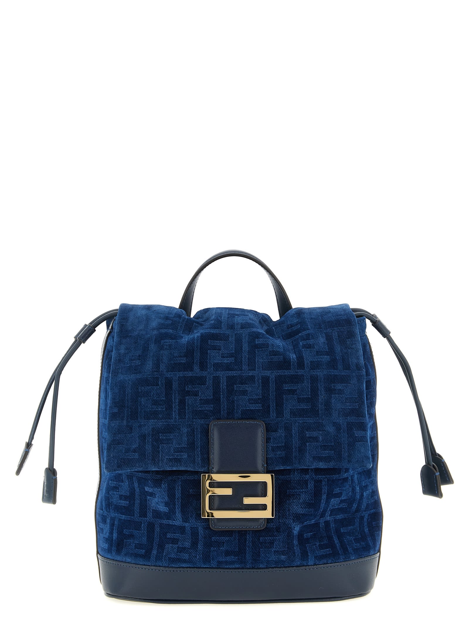 Fendi Ff Flocked Denim Backpack 8BZ057AWDVF1UJW 8055380048472 ...
