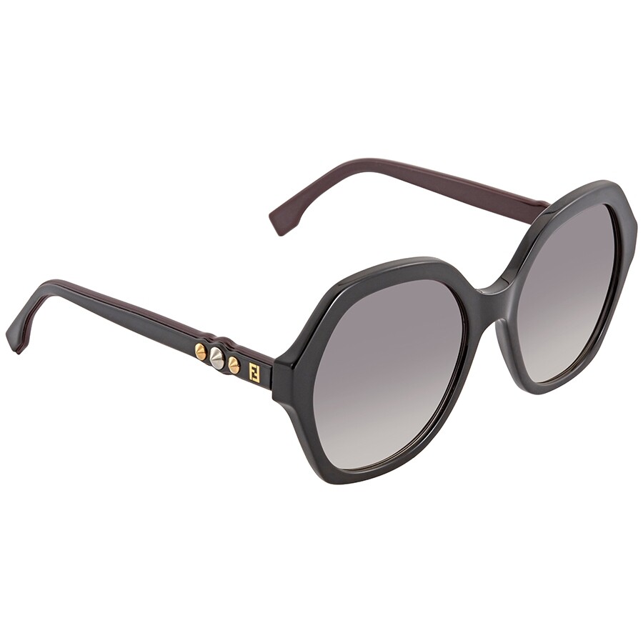 Fendi Fun Fair Silver Grey Shaded Geometric Ladies Sunglasses FF 0270/S ...