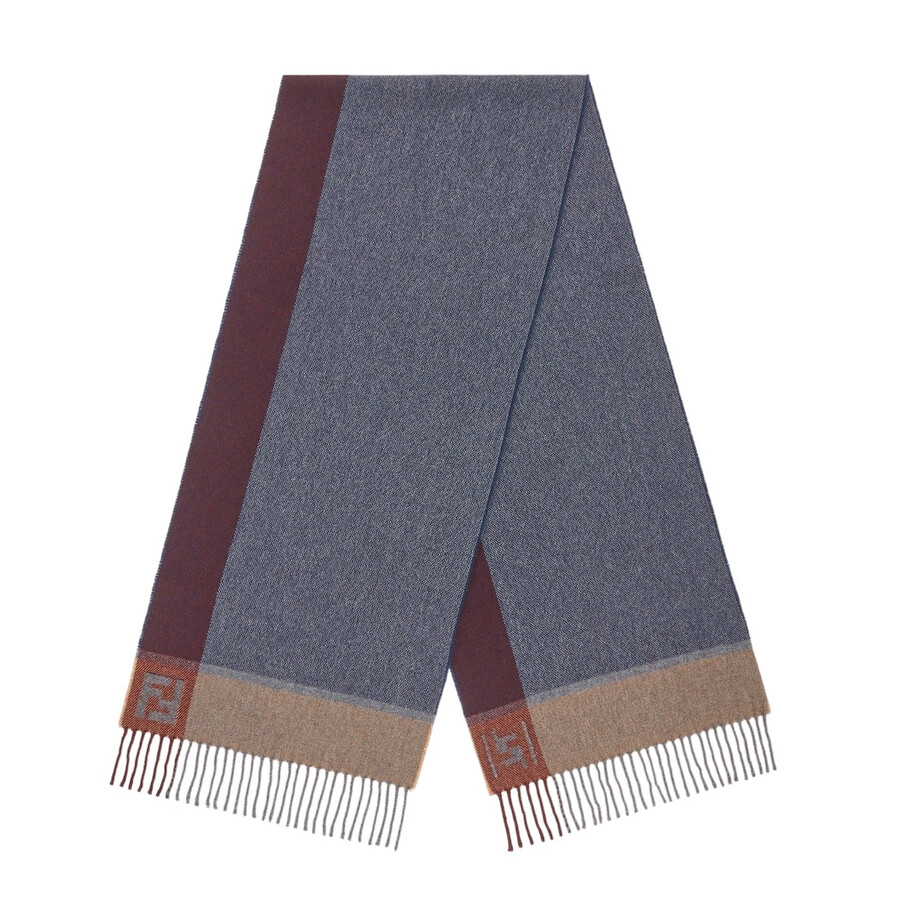 Fendi Geometric Motif Colorblock Maxi Scarf FXS387-ASN0-F0BM7 ...