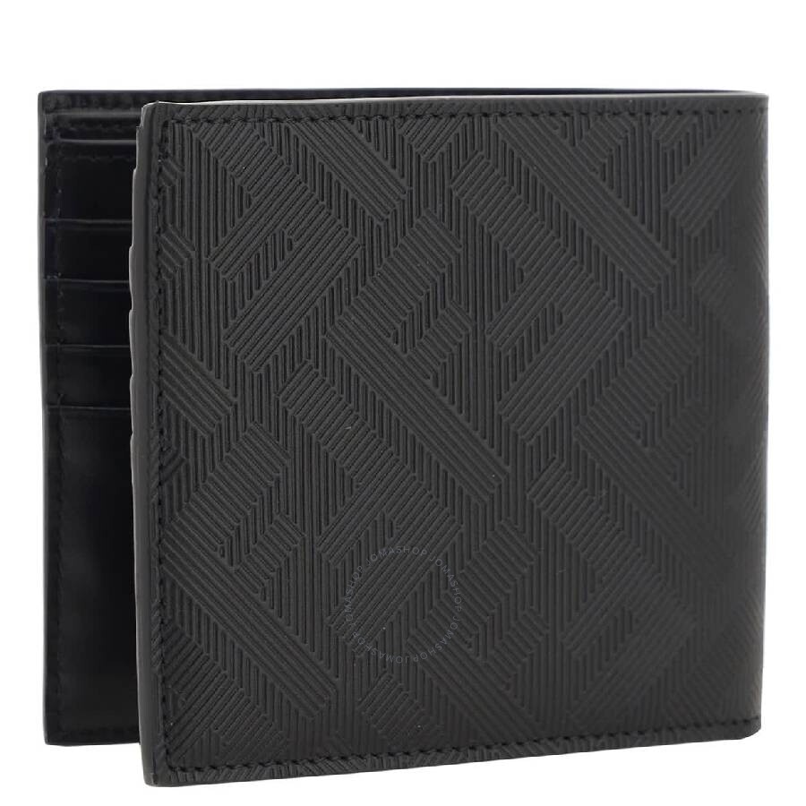 Fendi Shadow Diagonal Bi-fold Wallet In Black | ModeSens