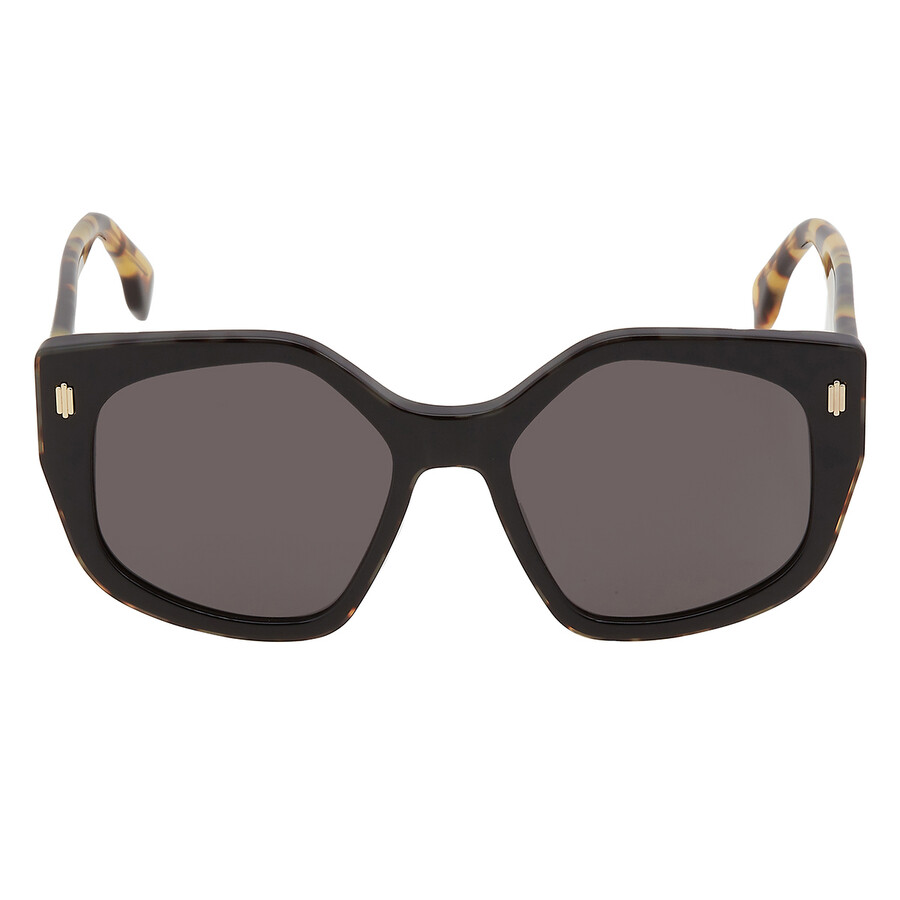 Fendi Smoke Geometric Ladies Sunglasses FE40017I 01A 55 192337096716 ...