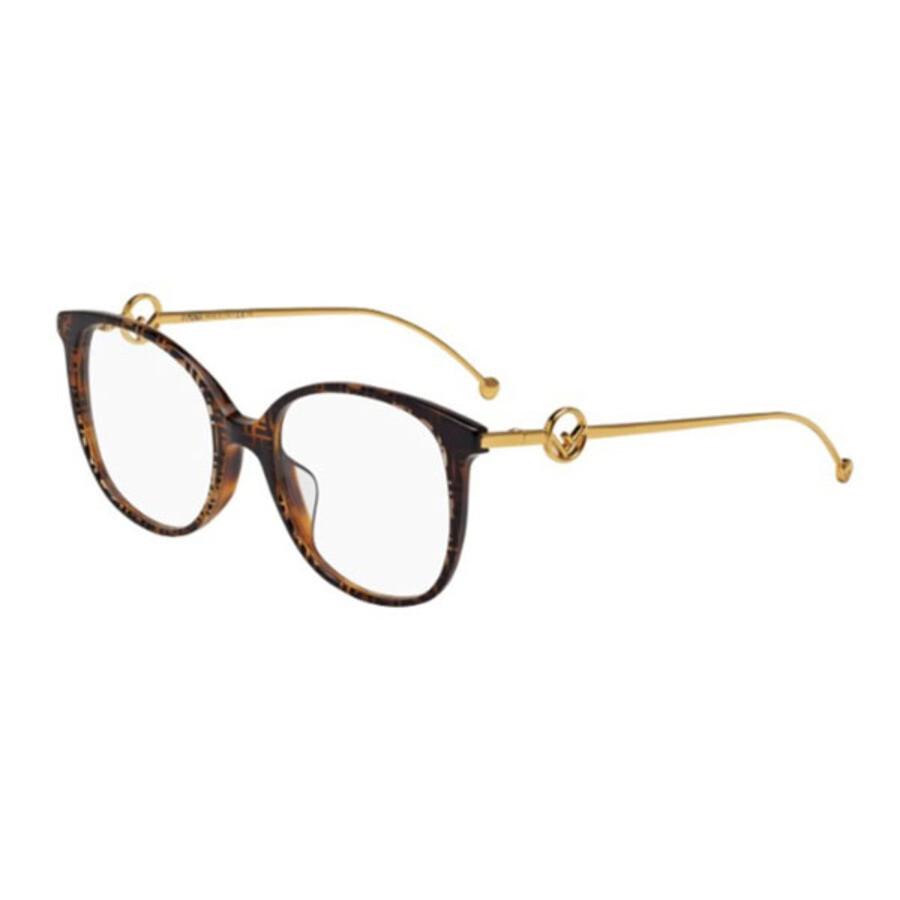 Fendi Unisex Tortoise Round Eyeglass Frames FF0425/F00860054 ...