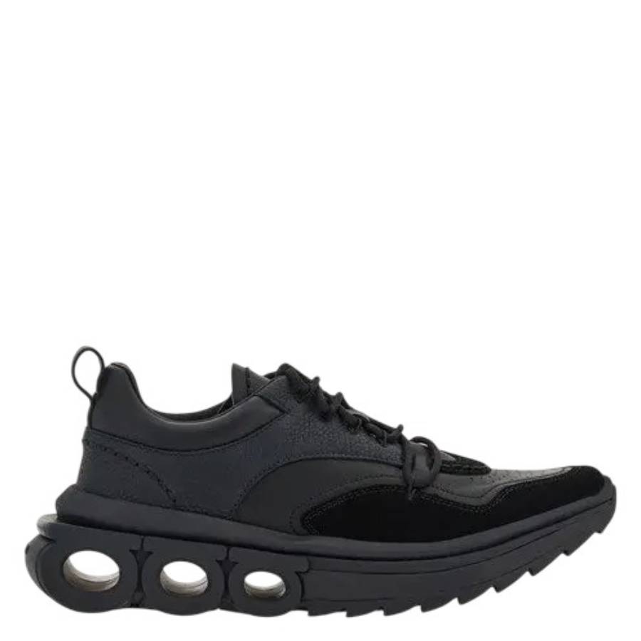 Ferragamo Black Nima Running Sneakers, Size 8 030438 762813 - Shoes ...