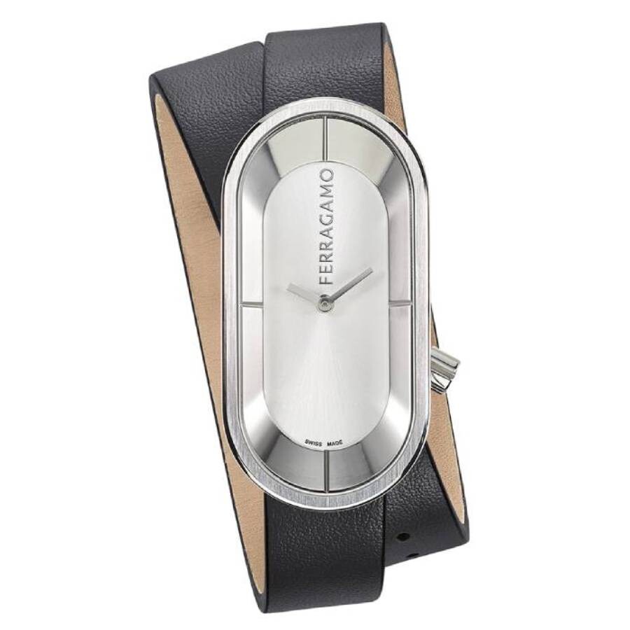 Ferragamo Curve Quartz Silver Dial Watch SFK300123 7630615135298 ...