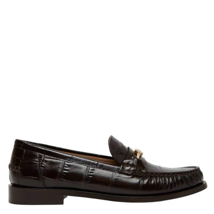 Ferragamo Harry Crocodile-Embossed Loafers, Size 7.5 01J742 781065 ...