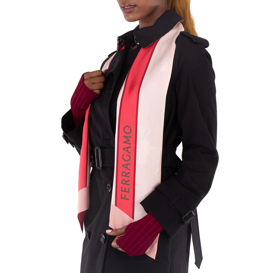 Ferragamo Poppy Print Silk Bandeau 320839 771393 8056283521369 - Jomashop