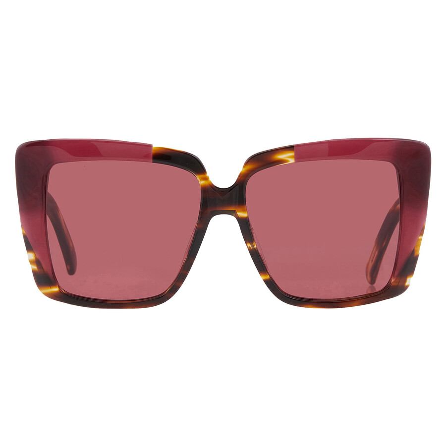 Ferragamo Red Square Ladies Sunglasses SF1060SN 215 55 886895638197 - Sunglasses - Jomashop