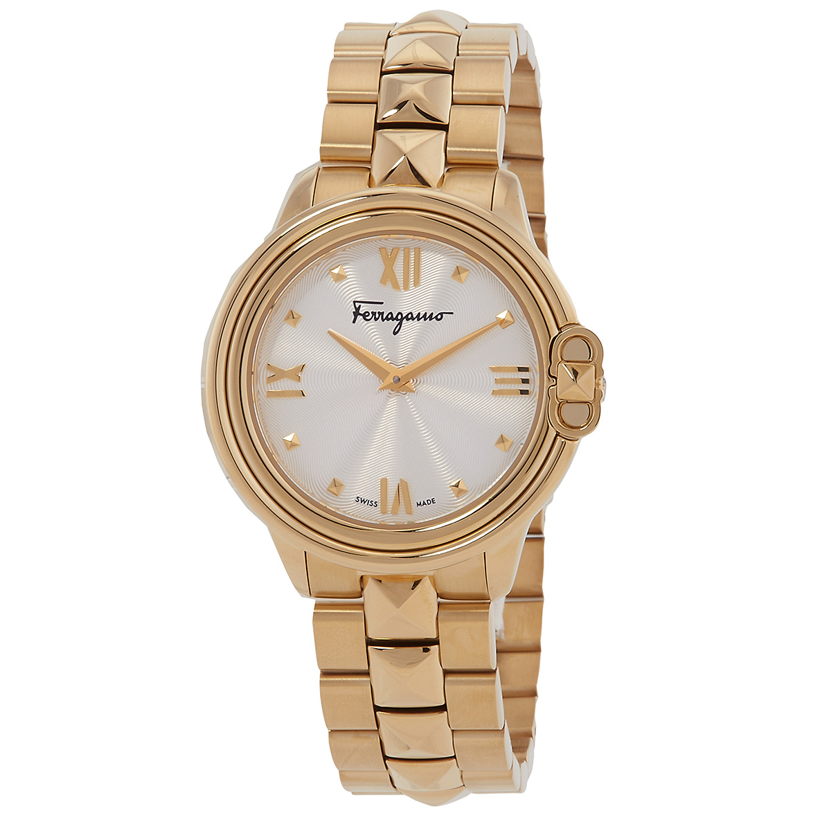 Ferragamo Studmania Quartz Silver Dial Ladies Watch SFMJ00522 - Watches ...