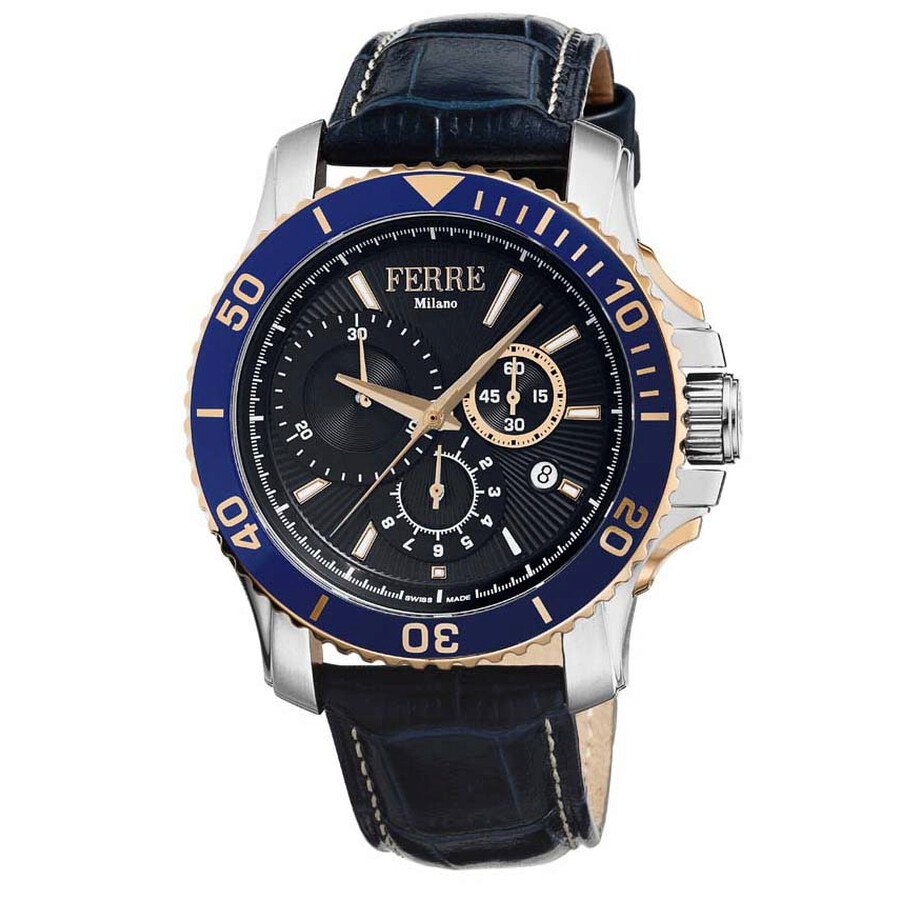 Ferre Milano Black Dial Men's Watch FM1G070L0041 4895158169558 ...