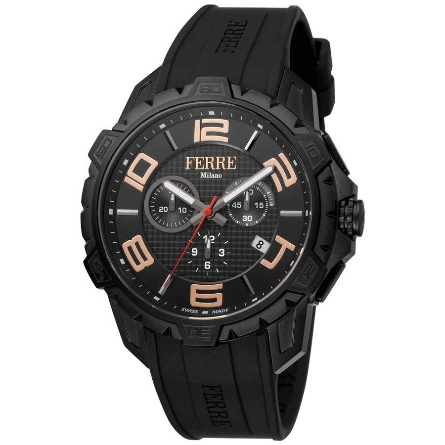 Ferre Milano Black Dial Men's Watch FM1G053P0031 4895158169077 ...