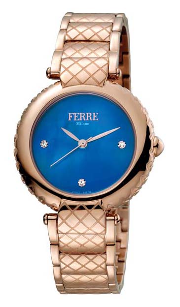 Ferre Milano Blue Dial Ladies Watch FM1L099M0071 4895158193263 ...