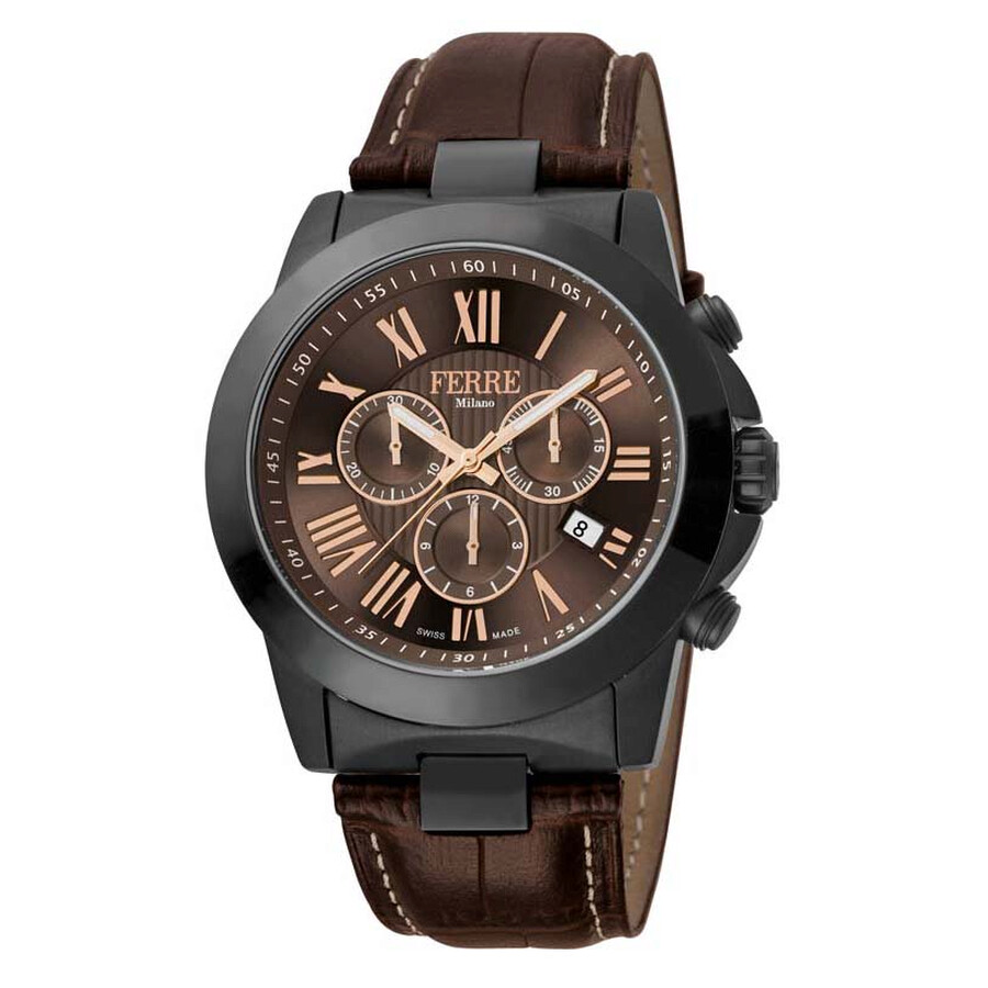 Ferre Milano Brown Dial Men's Watch FM1G079L0041 4895158177614 ...