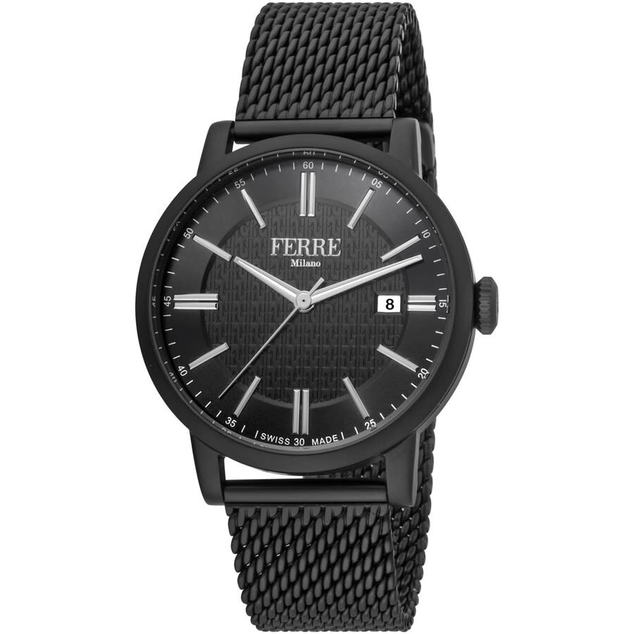 Ferre Milano Classic Quartz Black Dial Men's Watch FM1G156M0071 ...