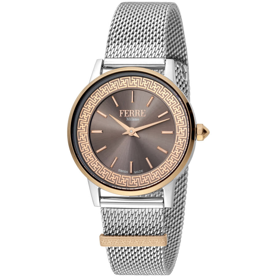 Ferre Milano Classic Quartz Brown Dial Ladies Watch FM1L103M0721 ...