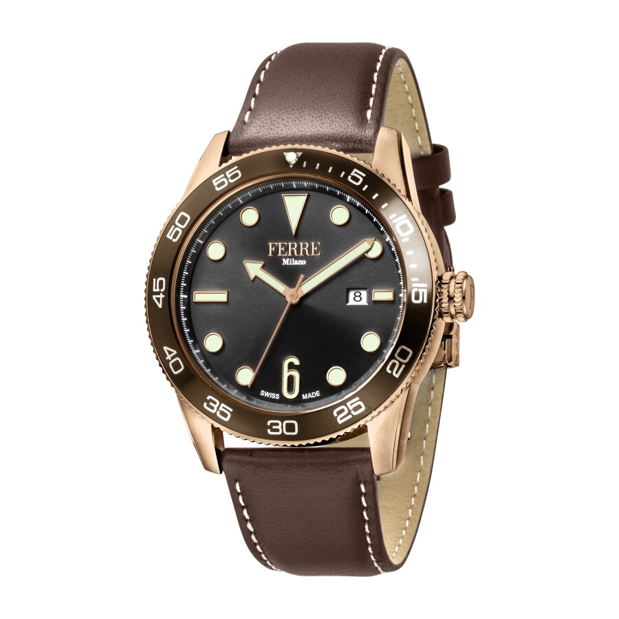 Ferre Milano Quartz Black Dial Men's Watch FM1G109L0031 842551114047 ...