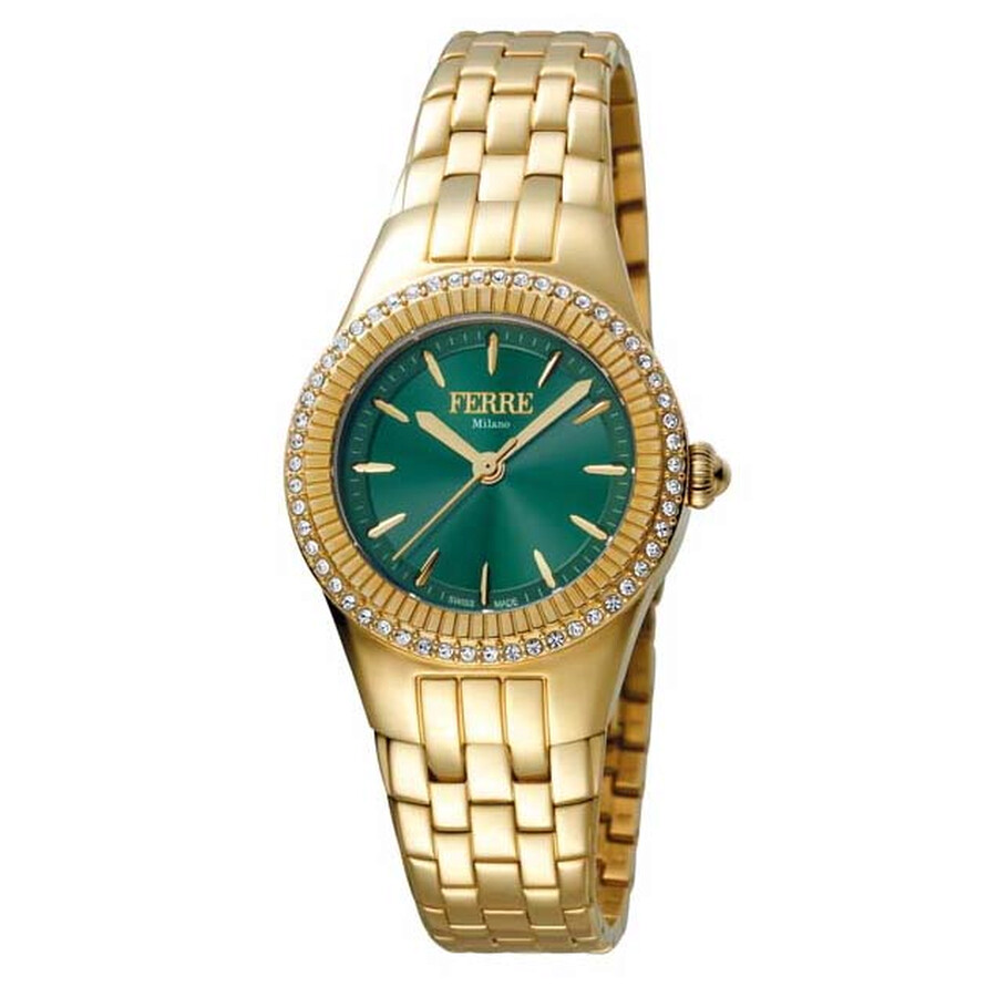 Ferre Milano Green Dial Ladies Watch FM1L089M0071 4895158193065 ...