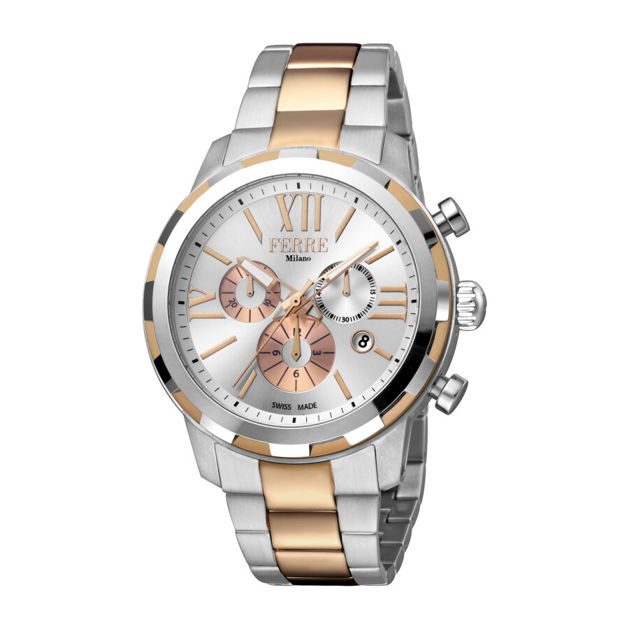 Ferre Milano Quartz Silver Dial Men's Watch FM1G095M0091 842551113613 ...