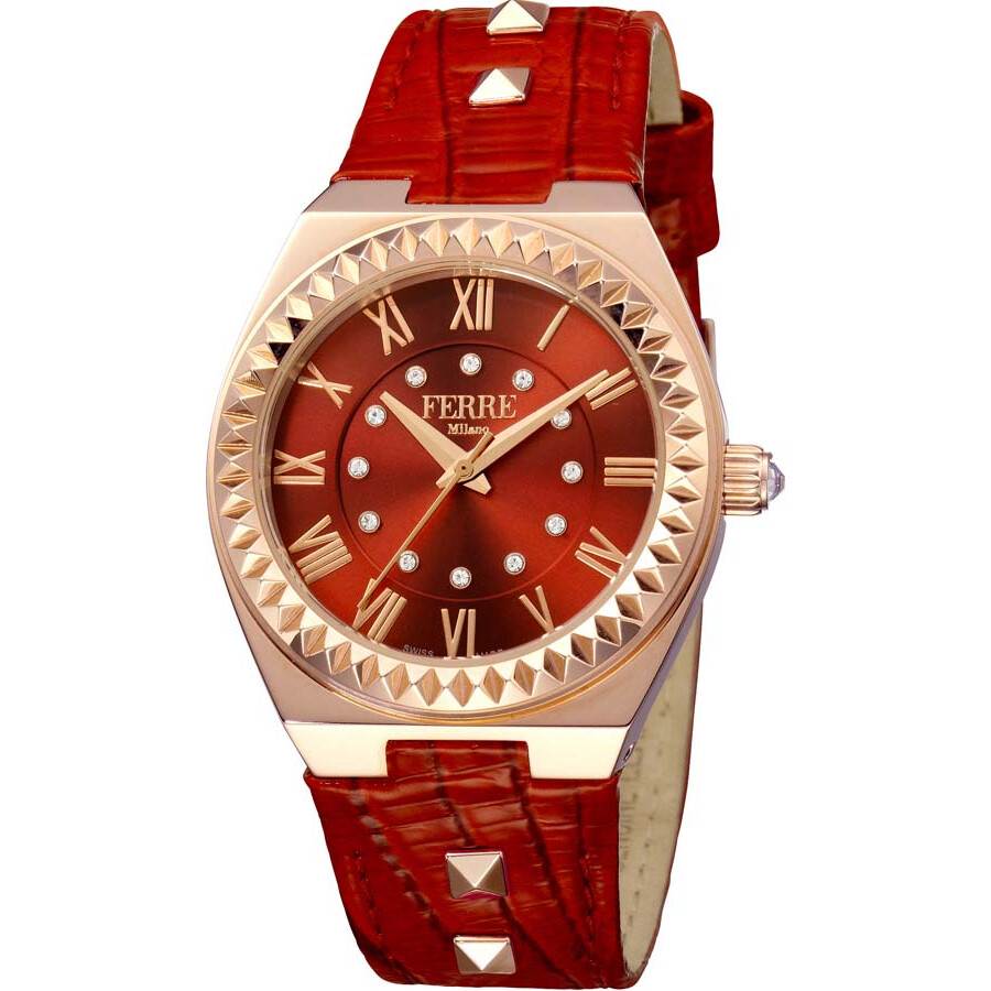 Ferre Milano Red Dial Ladies Watch FM1L048L0031 4895158183431 - Watches ...