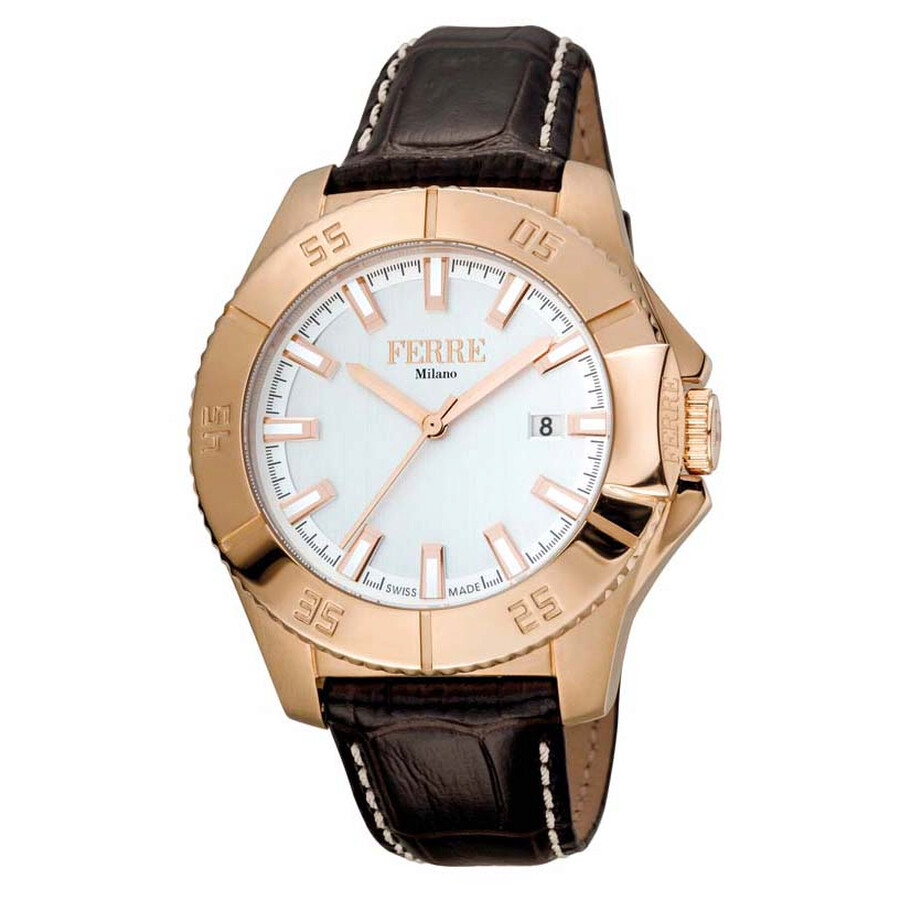 Ferre Milano White Mother of Pearl Dial Men's Watch FM1G085L0021 ...