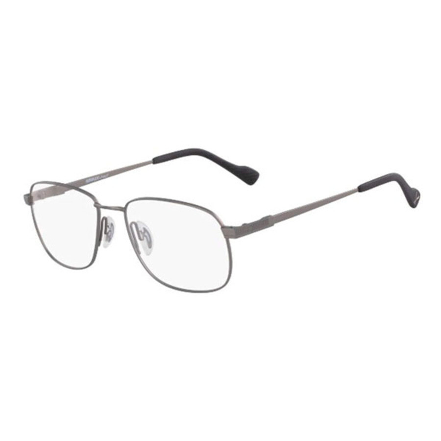 Flexon Men's Gunmetal Square Eyeglass Frames AUTOFLEX 108 33 55 ...