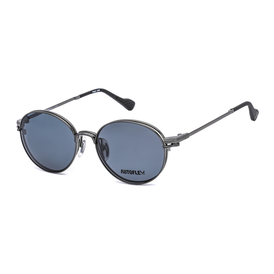 Flexon Unisex Gunmetal Round Sunglasses AF202 MAG-SET 033 51 ...
