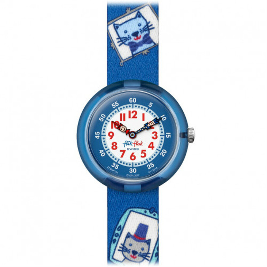 Flik Flak Framous Pets Quartz White Dial Kids Watch FBNP101 - Flik Flak ...