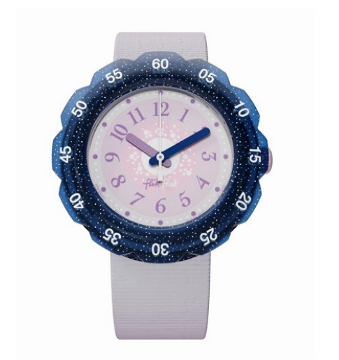 Flik Flak Misty Skies Quartz White Dial Girls Watch FPSP022 ...
