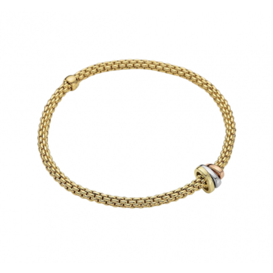 Fope 18k Yellow Gold 0.18cttw Diamond Prima Bracelet 745B BBRM-YG ...