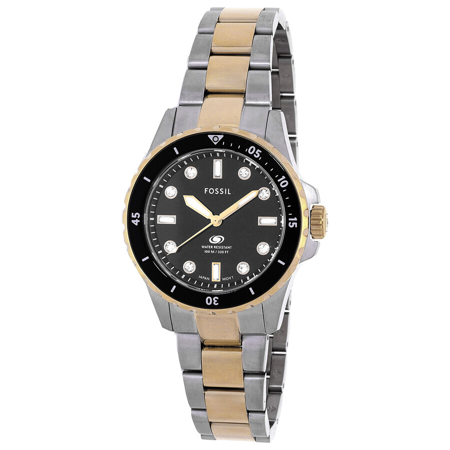 Fossil Blue Dive Quartz Black Dial Ladies Watch ES5349 796483653184 ...