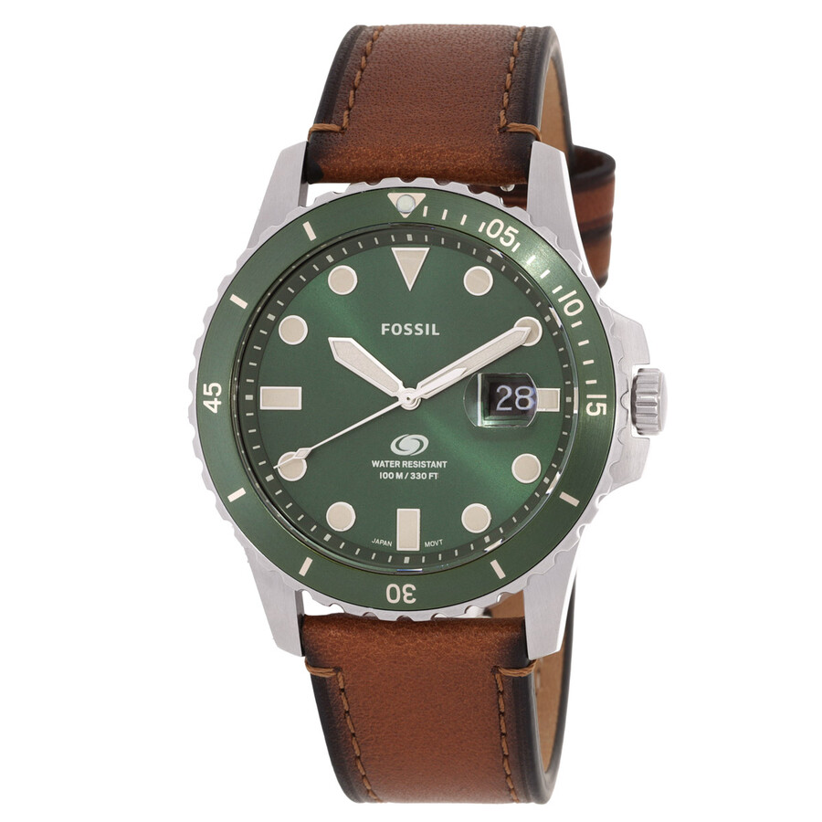 Fossil Blue Dive Quartz Green Dial Men's Watch FS5946 4064092155648 ...