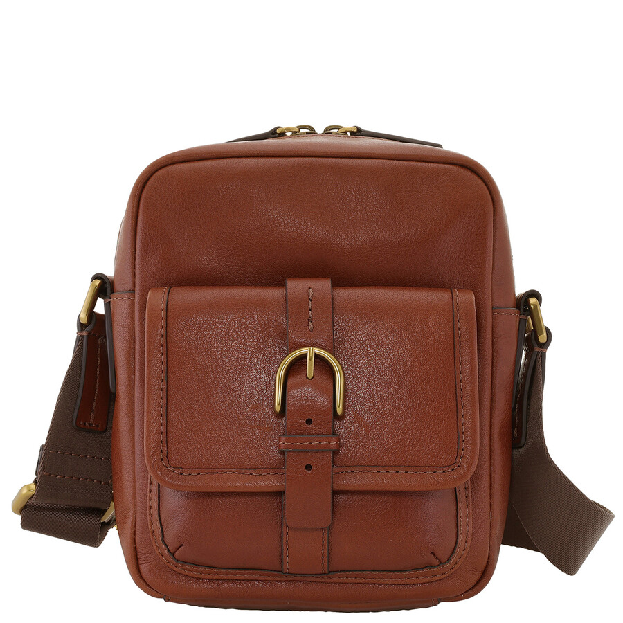 Fossil Camden Medium Brown Men's Crossbody MBG9600210 762346372011 - Handbags, Camden - Jomashop