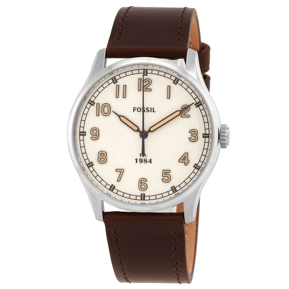 Fossil Dayline Quartz Cream Dial Men's Watch FS5927 - Watches, Dayline ...