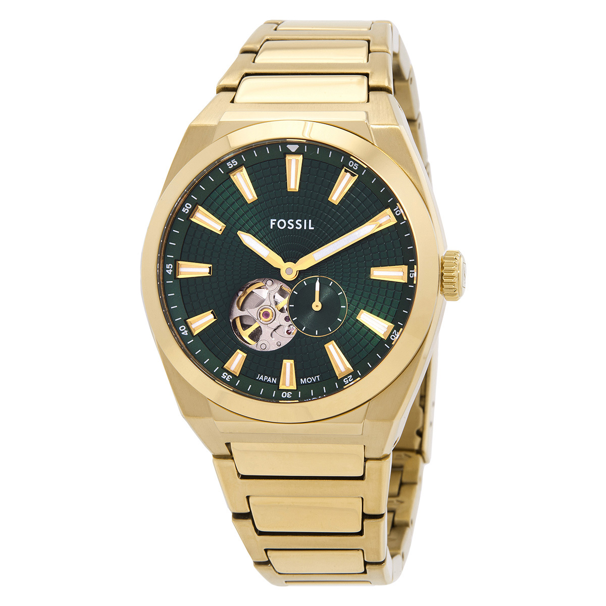 Fossil Everett Automatic Green Dial Men's Watch ME3276 807320017394 ...