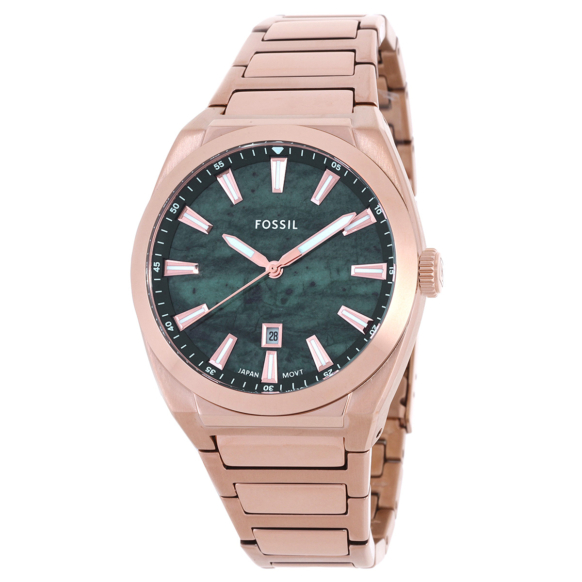 Fossil Everett Quartz Green Dial Men's Watch FS6074 796483661837 ...