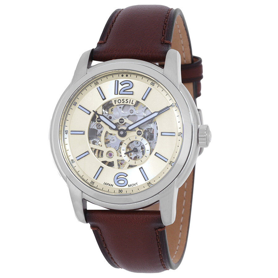 Fossil Heritage Automatic Cream Dial Men's Watch ME3264 796483658905 ...