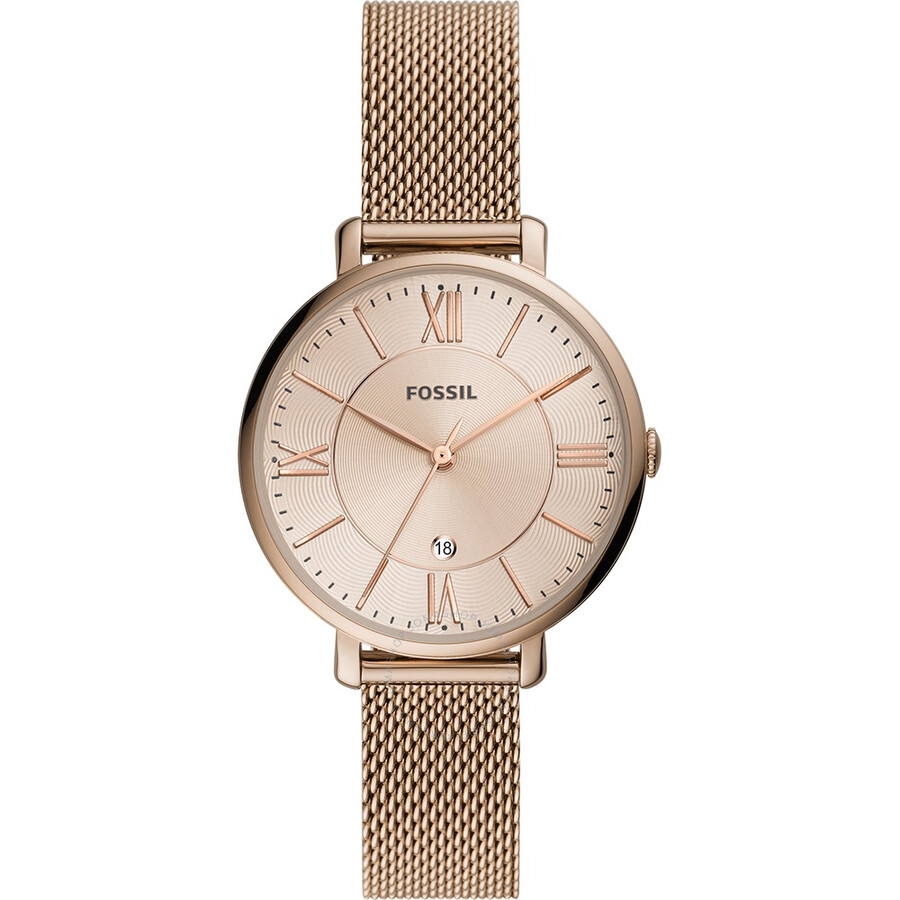 Fossil Jacqueline Quartz Salted Caramel Dial Ladies Watch Es5120 Watches Jacqueline Jomashop