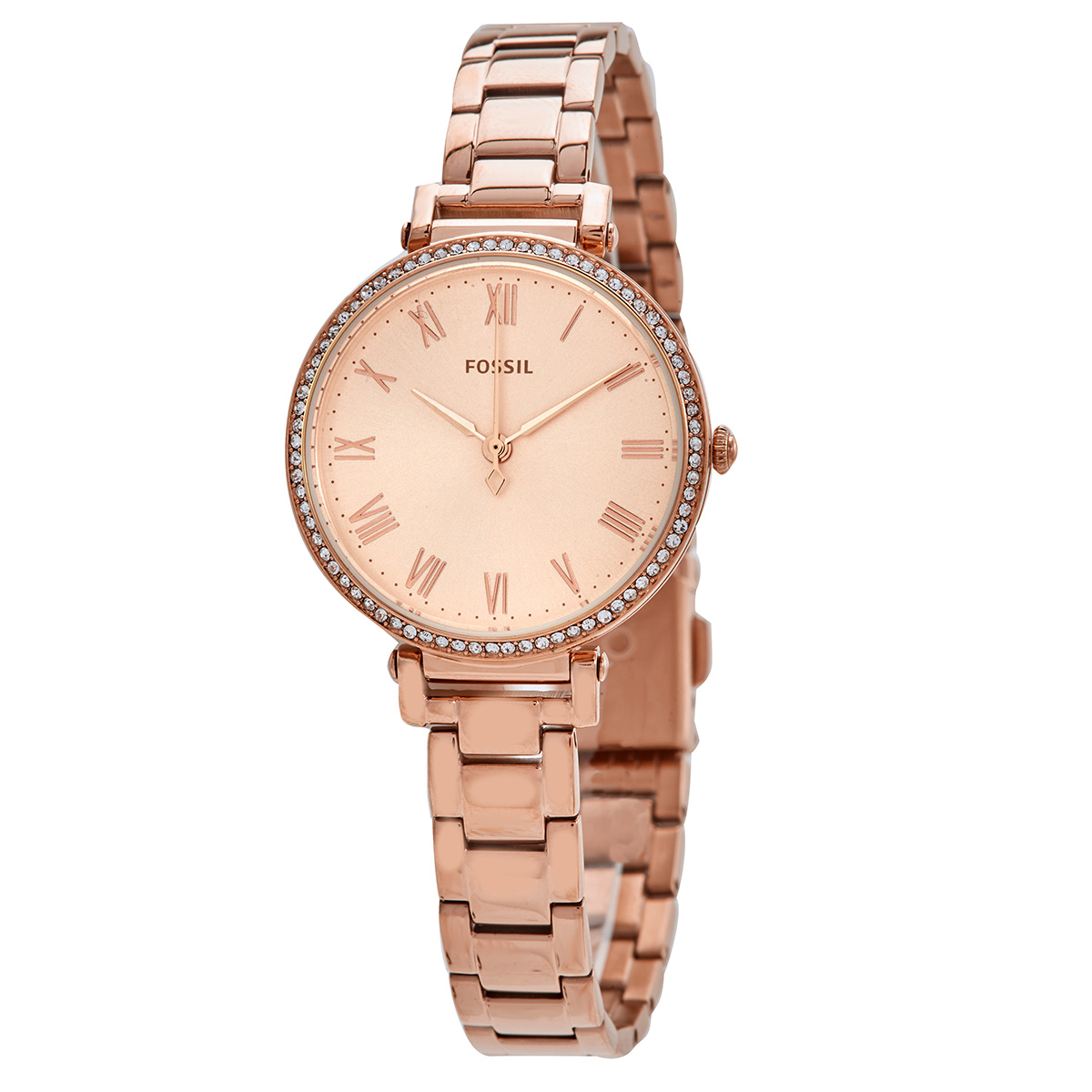 Fossil Kinsey Quartz Rose Gold Dial Ladies Watch ES4447 796483415638 ...