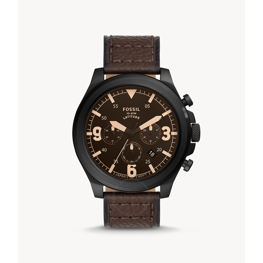 Fossil Latitude Chronograph Quartz Brown Dial Men's Watch FS5751 ...