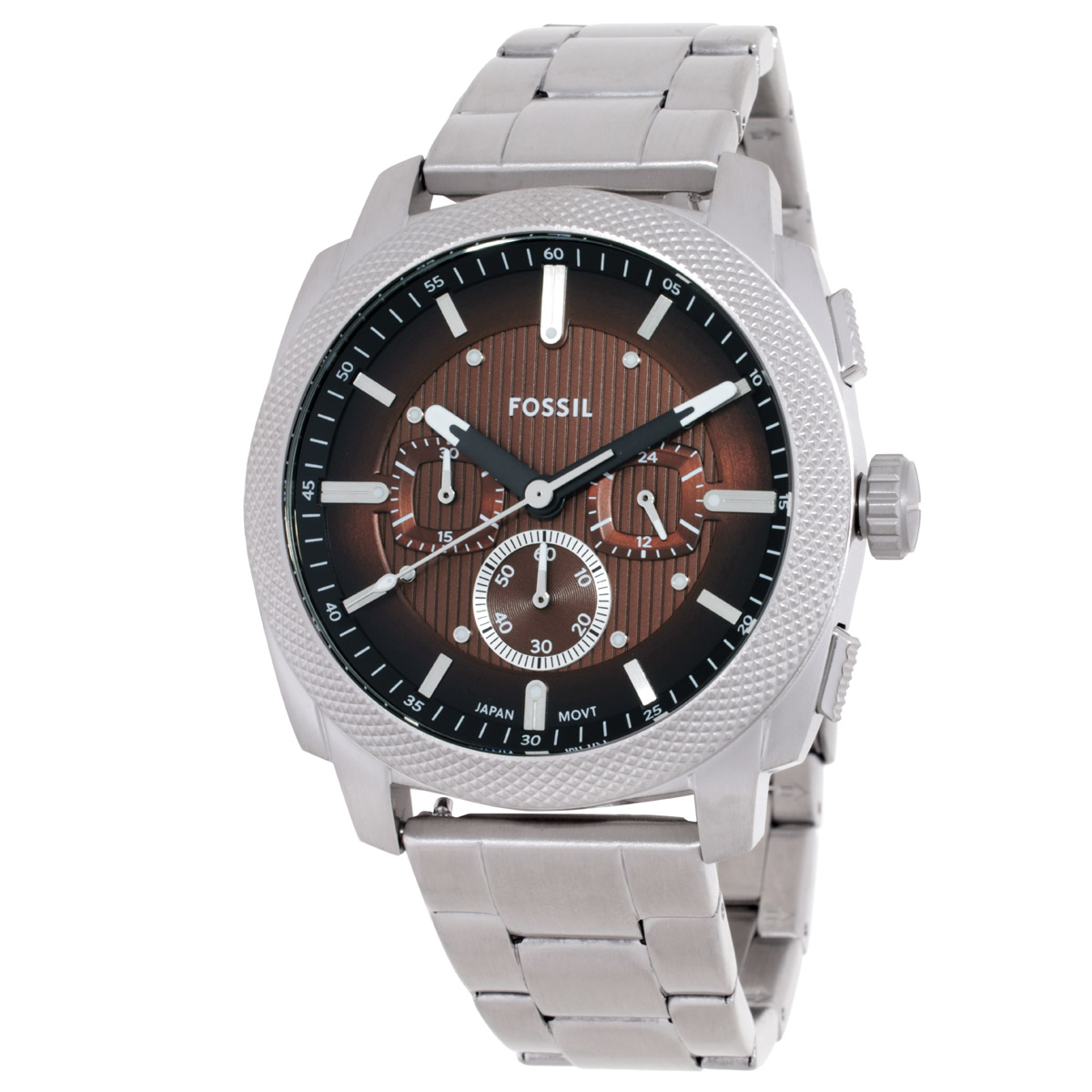 Fossil Machine Chronograph Quartz Brown Dial Men's Watch FS6144 ...