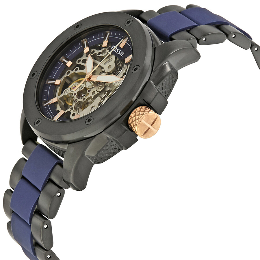 Fossil Modern Machine Automatic Skeleton Dial Men's Watch ME3133 ...