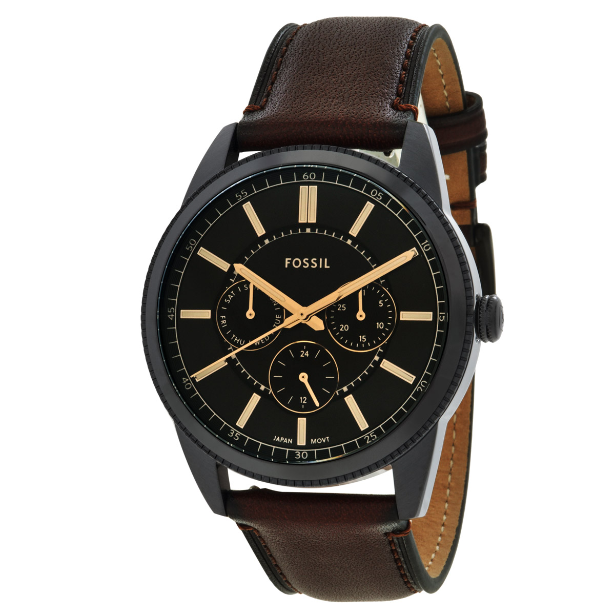 Fossil Pearson Multifunction Quartz Black Dial Men's Watch FS6138 ...