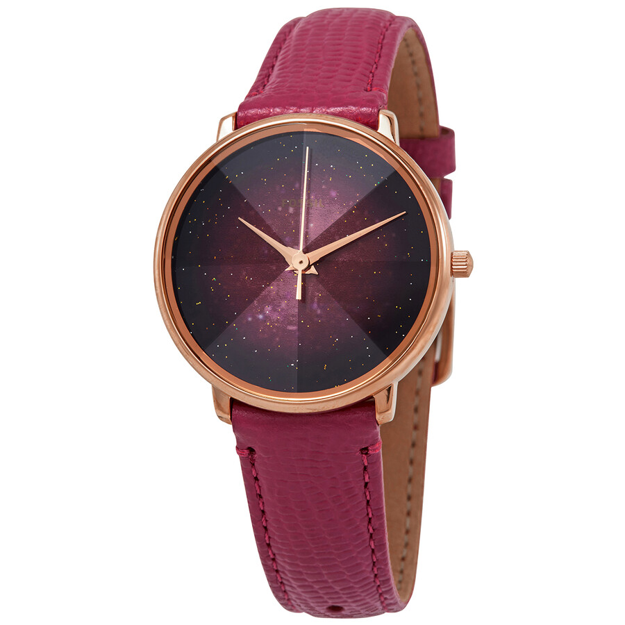 Fossil Prismatic Galaxy Quartz Red Dial Ladies Watch ES4731 - Watches ...