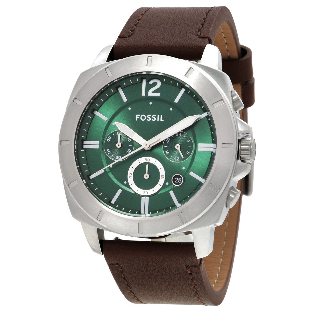 Fossil Privateer Chronograph Quartz Green Dial Men's Watch BQ2821 ...