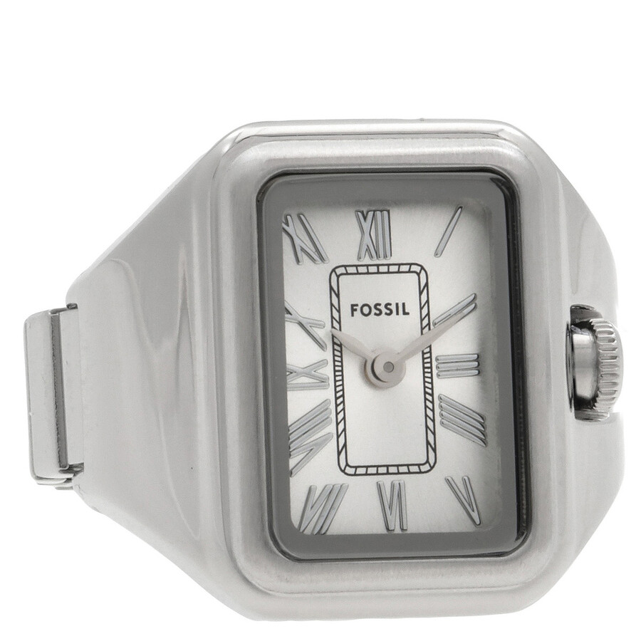 Fossil Raquel Watch Ring Quartz Silver Dial Ladies Watch ES5344 ...